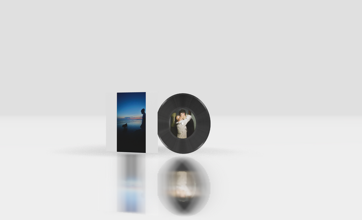 Round + 7" Mini + Standard NOIR® + Cover – Vinylacy