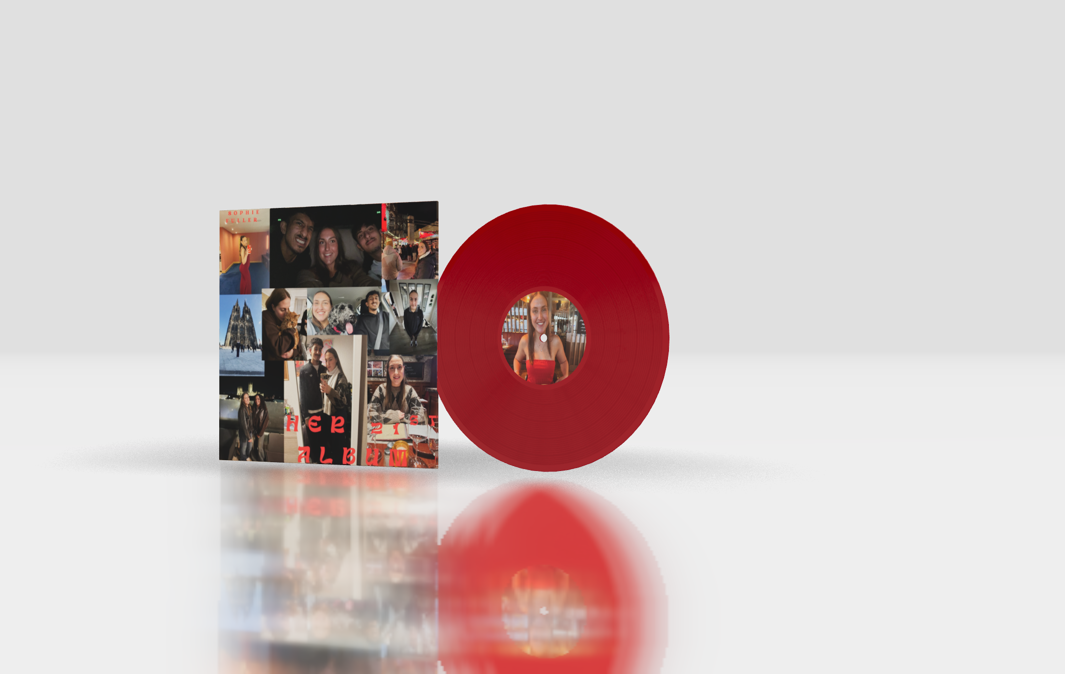 Round + 10" Maxi + Standard RED® + Cover – Vinylacy