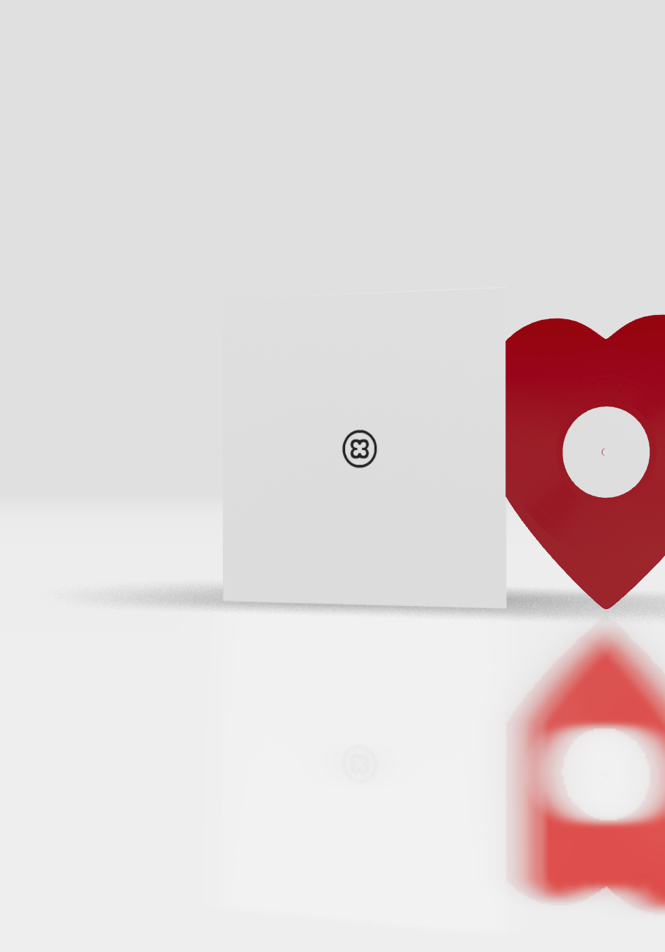 Heart + Standard RED® + No cover – Vinylacy