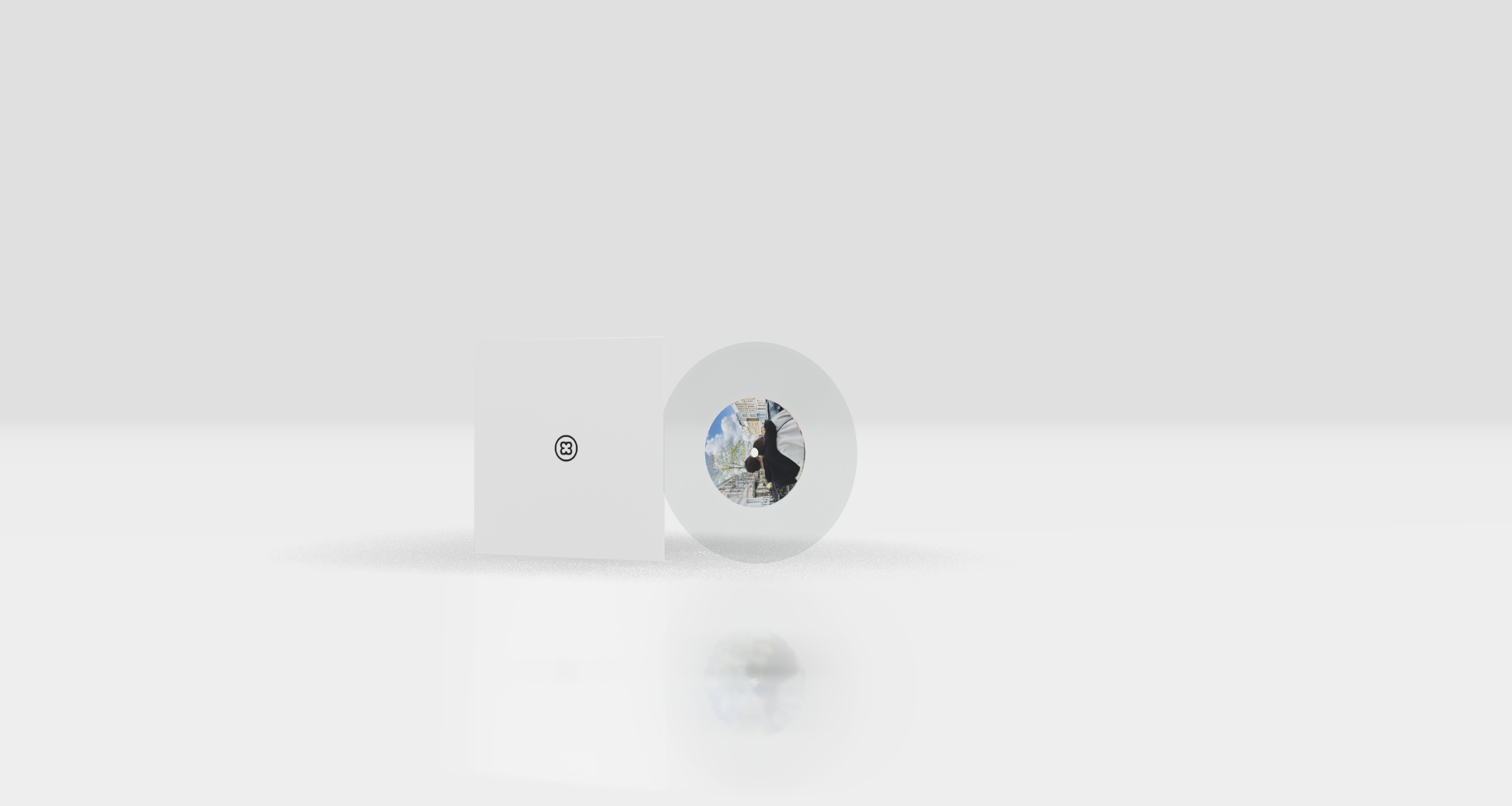 Round + 7" Mini + Standard CRYSTAL® + No cover – Vinylacy